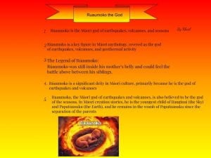 Ruaumoko the Earthquake God – The Manaiakalani Network Blogging